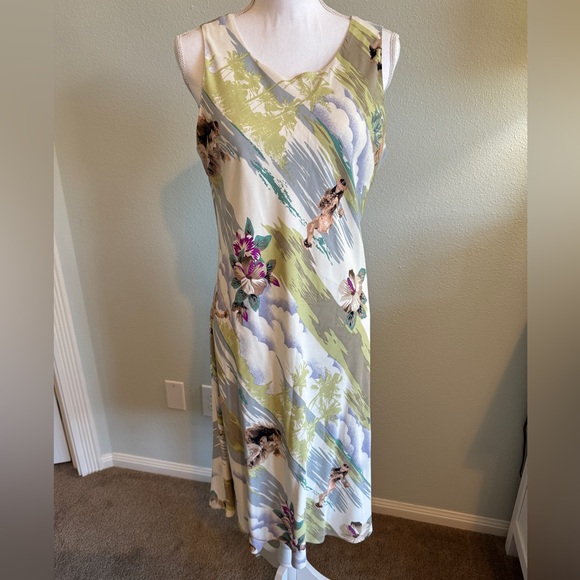 Kim Taylor Reece | Dresses | Kim Taylor Reece Silk Hawaiian Hula Print ...